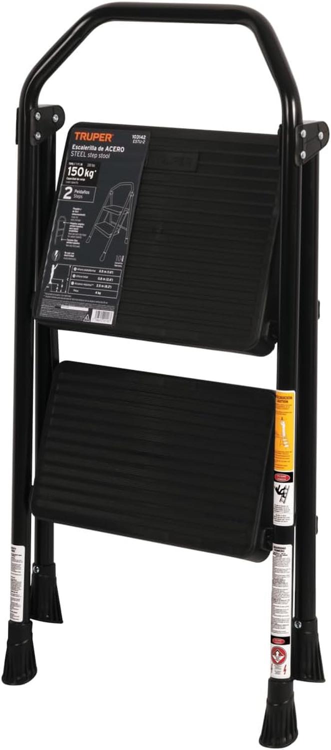 Escalera tubular, plegable, 2 peldaños, Truper TRUPER 103142 ...