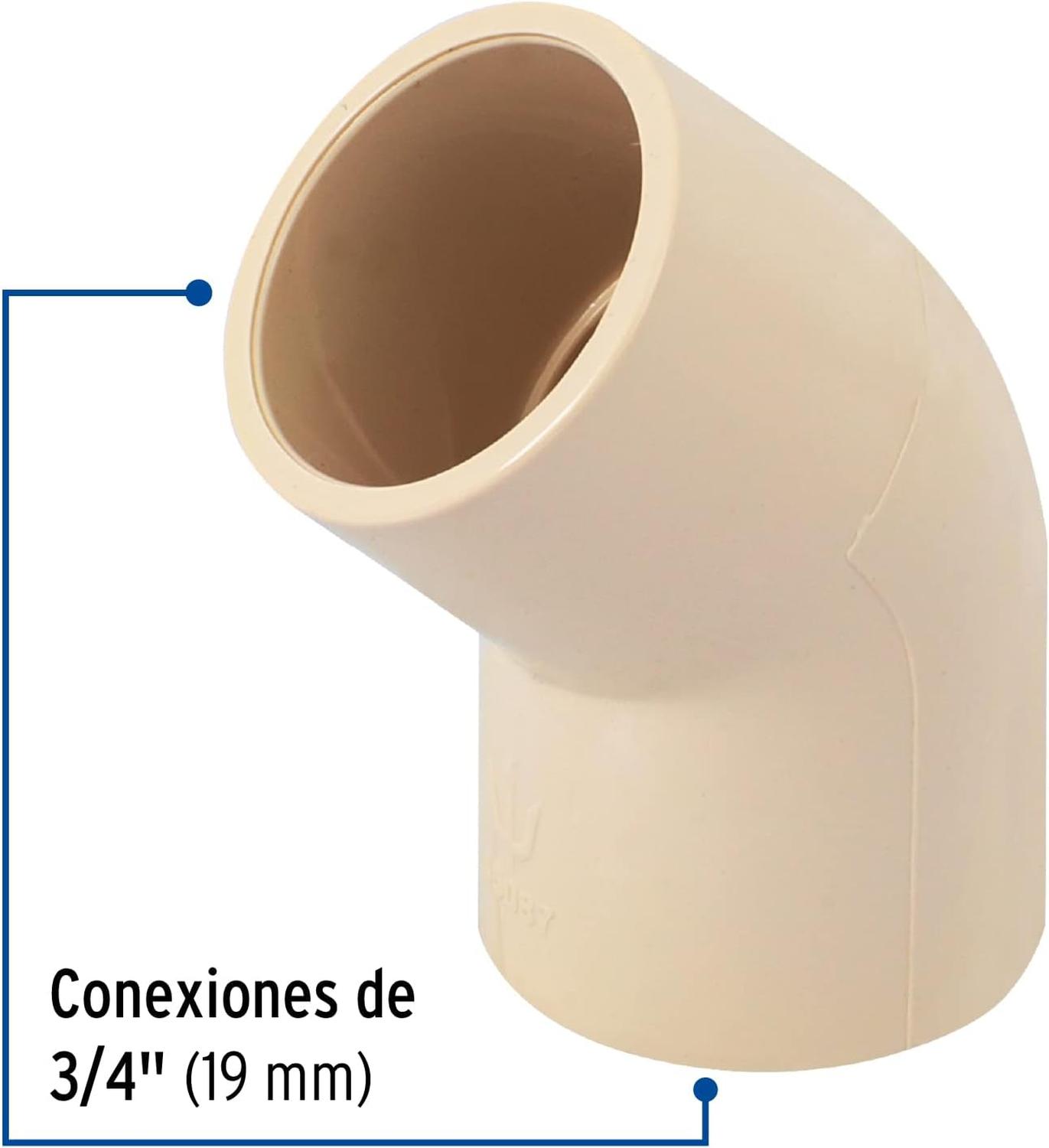 Codo 45° de CPVC, 3/4' FOSET 45087 – FERRETERIA EL OSO