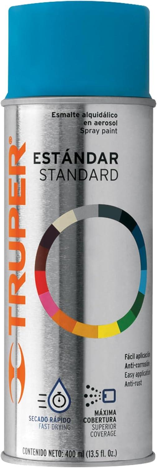 Pintura en aerosol, azul, 400 ml, Truper TRUPER 102824 – FERRETERIA EL OSO