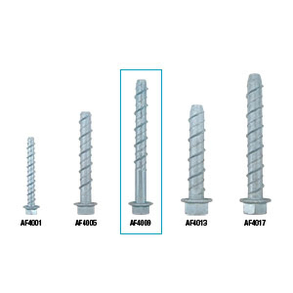 Tornillo concreto uso pesado 3/8" x 4", Dogotuls AF4009 – FERRETERIA EL OSO